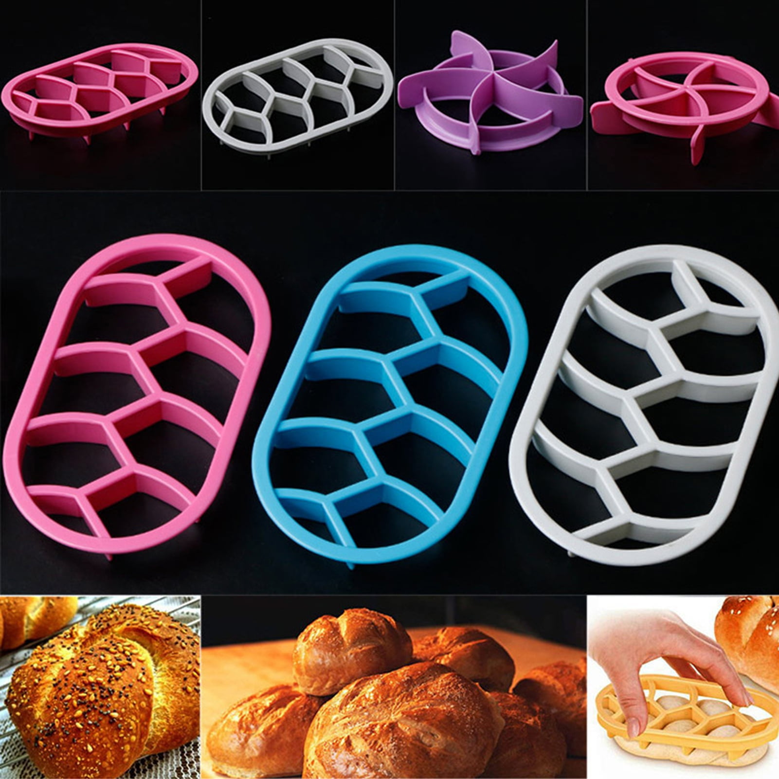DISHAN Pastry Cutter DIY Reusable Useful Cookie Cutter Round Oval ...
