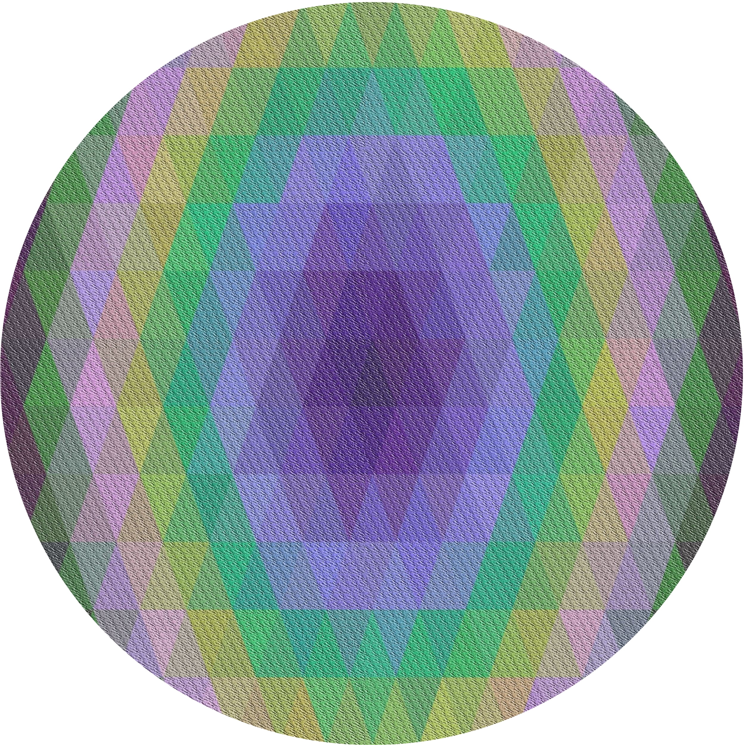 Ahgly Company Machine Washable Indoor Round Transitional Rebecca Purple ...