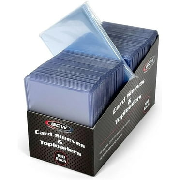 BCW 50-Count Topload Card Holders and 100-Count Sleeves - Walmart.com