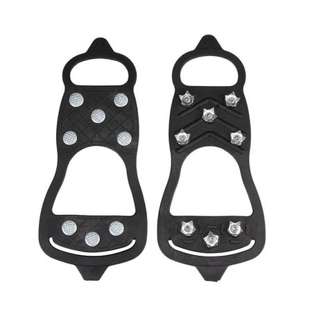 Awesitey 1pair 8 Nails Ice Shoe Clamp Snow Cleats Traction Ice Stud ...