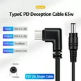 Efficient Type C to DC5.5 Power Adapter PVC Construction Quick Charging ...