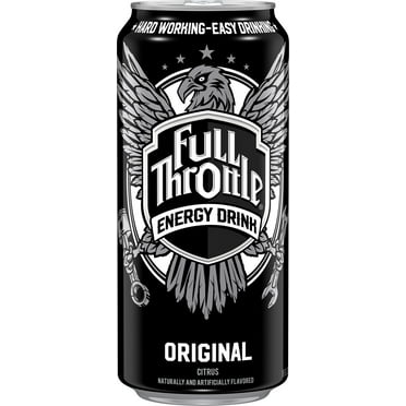 Full Throttle True Blue Energy Drink 16oz Cans (Quantity of 24 ...