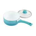 Mainstays Ceramic Nonstick 12 Piece Cookware Set, Teal Ombre, Hand Wash ...
