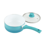 Mainstays Ceramic Nonstick 12 Piece Cookware Set, Teal Ombre, Hand Wash ...
