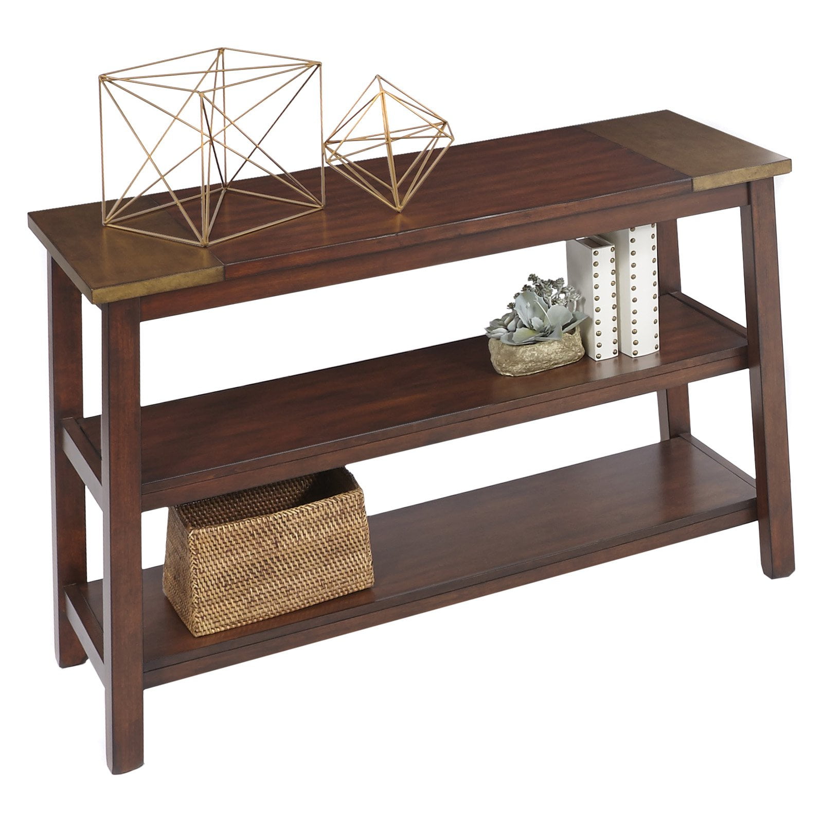 Progressive Sydney Console Table in Dark Ash and Copper Metal - Walmart.com