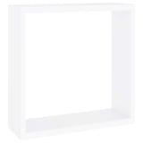 vidaXL Wall Cube Shelf Set of 3 White MDF Small Wall Cube Shelf ...