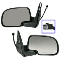 TRQ Manual Side View Mirrors Stainless Steel Pair Set for Chevy GMC ...