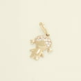 Anygolds 14K real solid Gold Figure Charms Pendant Necklace Earring ...
