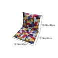 Yonrjhukm High Back Chair Cushion 15.75x31.5 in, Multicolor Solid Print ...