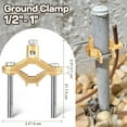 Brasses Grounding Clamps With Screws Corrosions Resistant Electrical ...