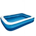 Shop LC Large Inflatable Rectangular Pool for Adults and Kids, Portable ...