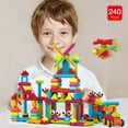 PicassoTiles 240PCS Hedgehog Interlocking 3D Building Blocks, STEAM ...