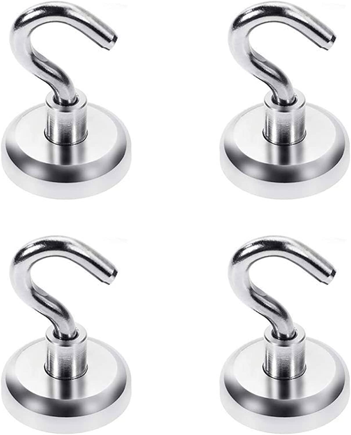 Heavy Duty Magnetic Hooks, 80lb Super Strong Neodymium Hanging Magnet ...