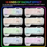 XINMENG K680 Wireless Gaming Keyboard Mouse Bluetooth Headset Kit with ...