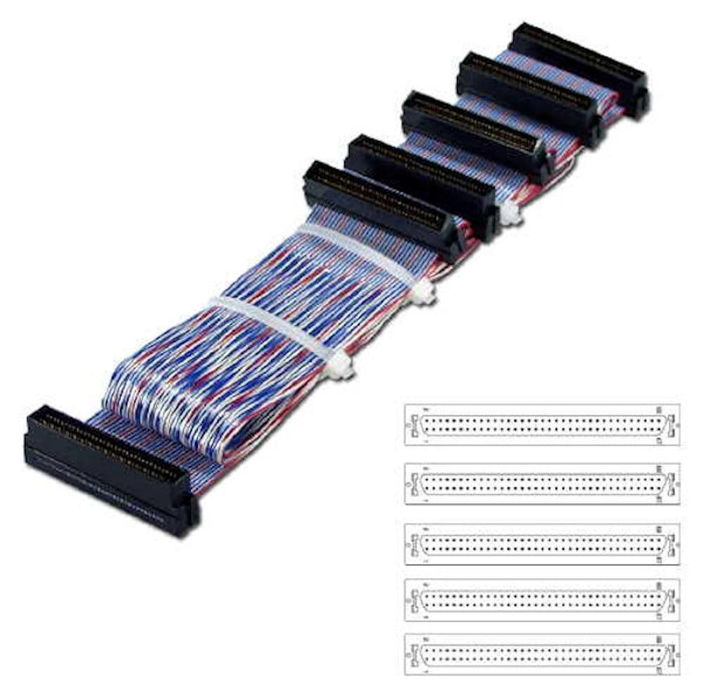 59" SCSI Ultra160 Five Drives PVC Twisted Pairs Ribbon Cable - Walmart.com