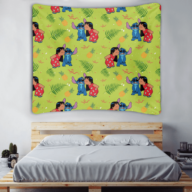 Stitch Hanging Background Creative Colorful Cartoon Wall Decor for Aged ...