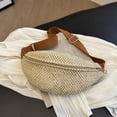 Straw Woven Waist Bag Summer Crossbody Bag Chest Pouch Lightweight Boho ...