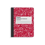 Staples Mini Composition Notebook 3.25" x 4.5" College Ruled 80 Sheets ...
