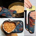 Heat-Resistant Reversible Oven Mitts and Pot Holders Set Double-Sided ...