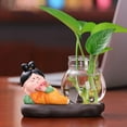Axioma 2x Creative Cute Tang Girl Hydroponics Vase with Resin Stand ...