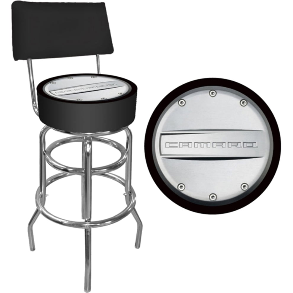 Trademark Global Camaro Padded Bar Stool with Back - Walmart.com