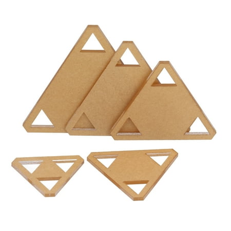 LHCER 5Pcs Painting Templates Acrylic Triangular Geometric Reusable ...