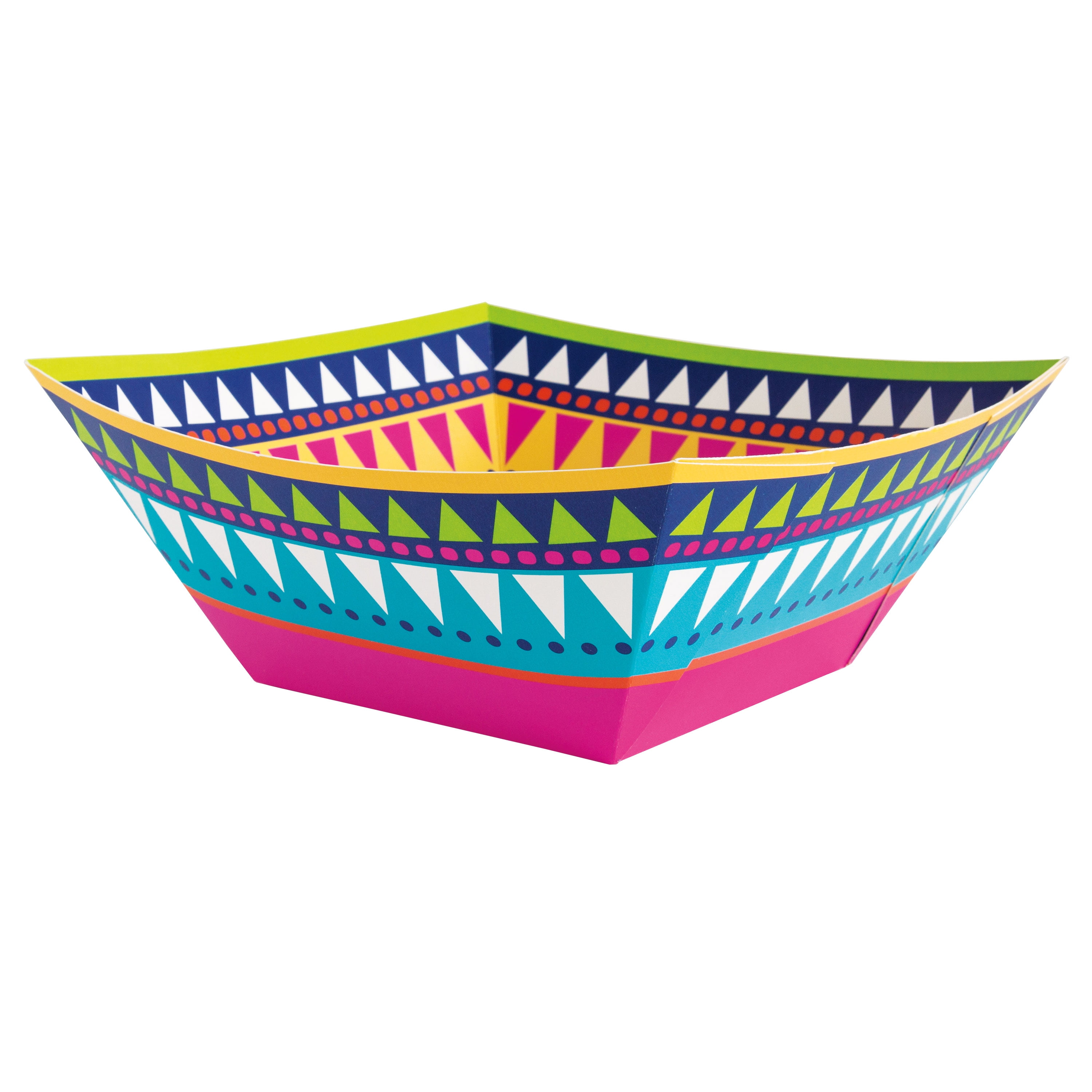 Unique Industries Boho Fiesta Square Paper Bowl - Walmart.com