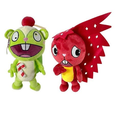2pcs/lot 28cm Happy Tree Friends Plush Toys Anime Htf Soldier Fliqpy ...
