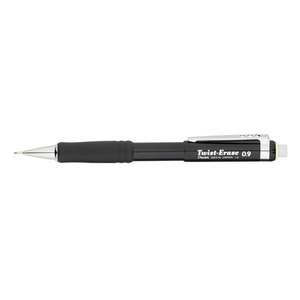Pentel Twist Erase III Mechanical Pencils, Bold Point, 0.9 mm, Black ...