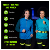 2-Pack Reflective Safety Bands for Arm, Leg, or Ankle – Hi-Vis Straps ...