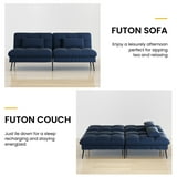 COMHOMA Extra Comfortable Convertible Futon Sofa Bed, Large Upholstered ...