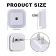 2/6/12 Pack,Light-Activated Sensor LED Night Light, Plug in Night Light ...