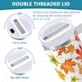 40 oz Tumbler with Handle Fall Maple Leaves Autumn Retro Insulated ...