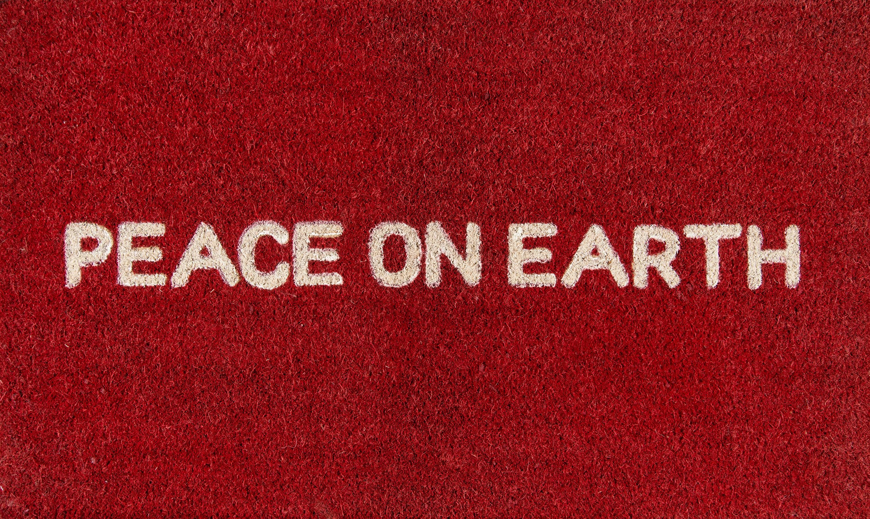 Novogratz Peace on Earth Hand Woven Doormat - Walmart.com