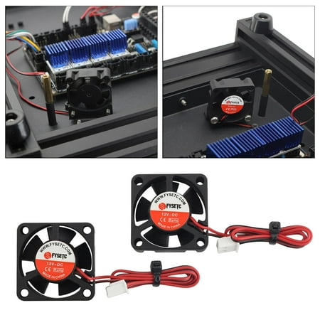 2 Pieces DIY 12V DC Brushless Cooling Fan 30x30x10mm for 3D V6 V5 CPU ...