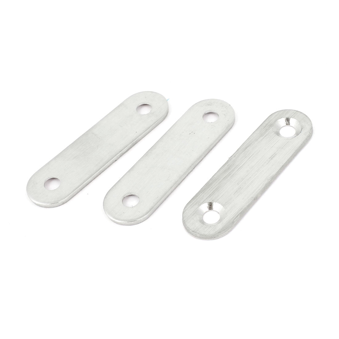 3pcs Flat Stainless Steel Repair Mending Fixing Plate Brackets Support ...