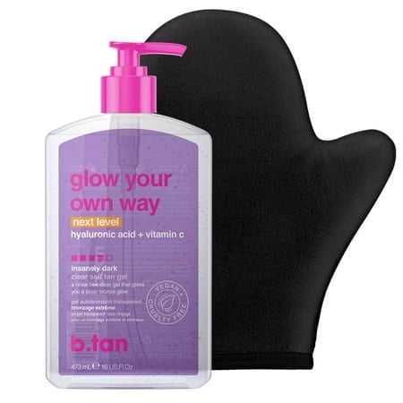 Click here for B. Tan Dark Clear Self Tanning Gel With Mitt Kit G... prices