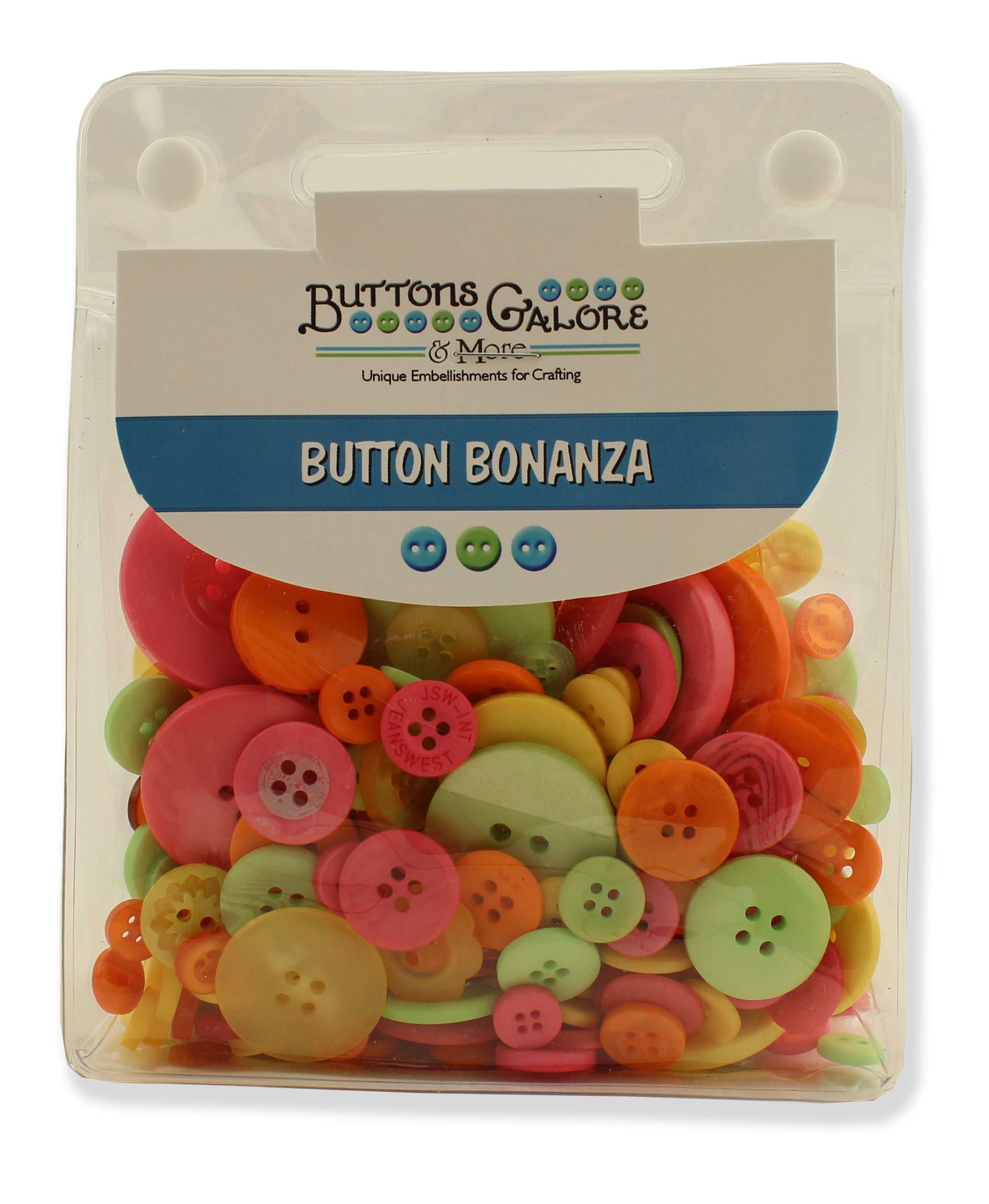 BUTTONS GALORE 1/2 LB - 300+ COLORFUL CRAFT & SEWING BUTTONS - CANDY ...