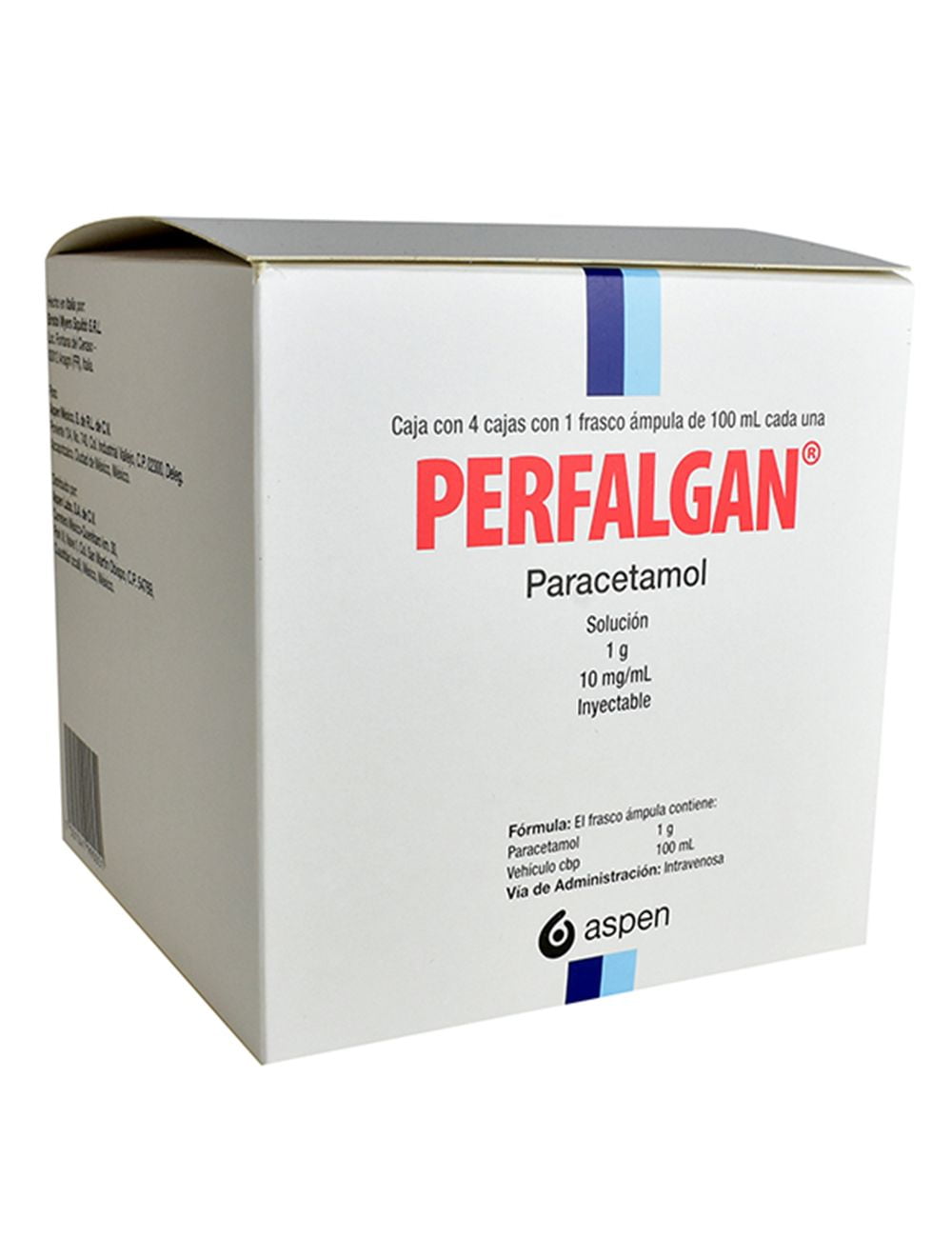 Perfalgan Solución Inyectable 4 Cajas Con 1 Frasco Ámpula Con 100 mL ...