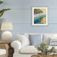 Stupell Industries Pool Ladder At Sunset Birch Framed Print Under Glass ...