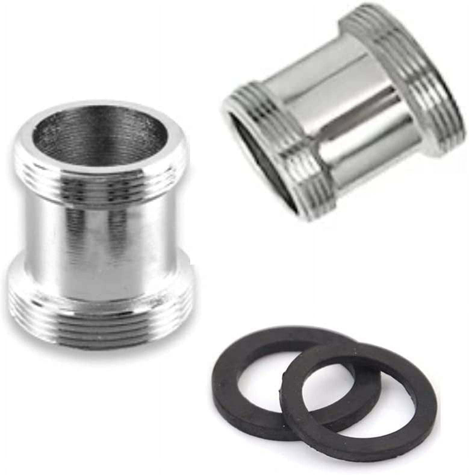 shiyou-2pcs Brass Faucet Adapter, 22mm NPT Male to Male Thread, Tap ...