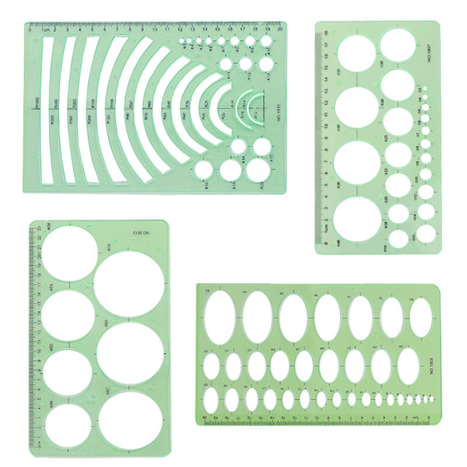 CHAOMA Plastic Measuring Templates Ruler Building Formwork Stencils for ...