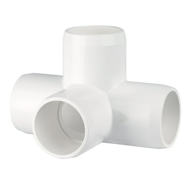 4 way L/T 2" - Utility Grade 4 Way PVC Fitting - Walmart.com