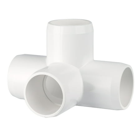 4 way L/T - 1" - Furniture Grade PVC Fitting - Walmart.com