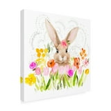 Jennifer Paxton Parker 'April Flowers & Bunny I' Canvas Art - Walmart.com