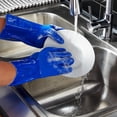 2 Pairs Rubber for Kitchen Dishwashing, Cotton Lined (Blue) - Walmart.com