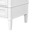 Demi Bonn 30 Inch Bathroom Vanity with Ceramic Sink - White, 3 drawers ...