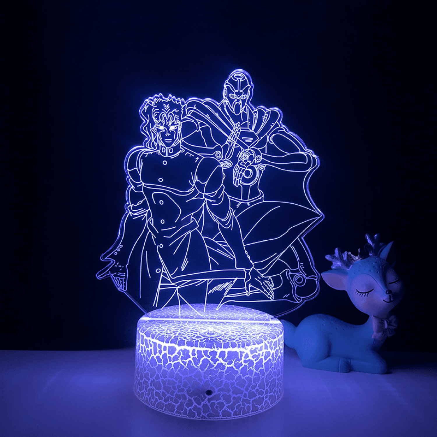 TIMPCV 3D Illusion Lamp Anime JoJo's Bizarre Adventure Night Light with ...