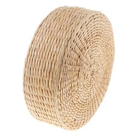 Hand Woven Round Sitting Cushion Japanese Tatami Floor Natural Cattail ...