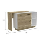Depot E-Shop Creta Kitchen Island - Walmart.com